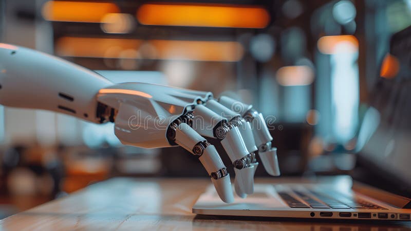 Automated Invoice Processing with AI a Corporate Stock Illustration ...