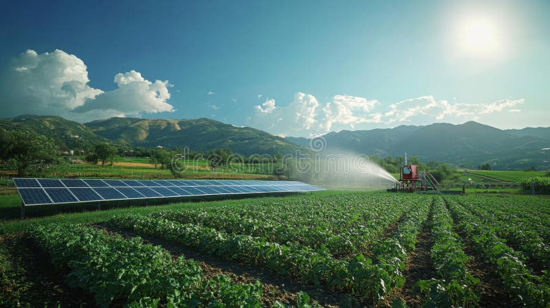 Automated Irrigation System in a Lush Green Field Using Solar Power ...