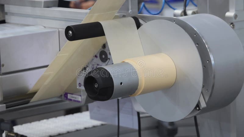 Automated Labeling Machine stock footage. Video of labelling - 331343658