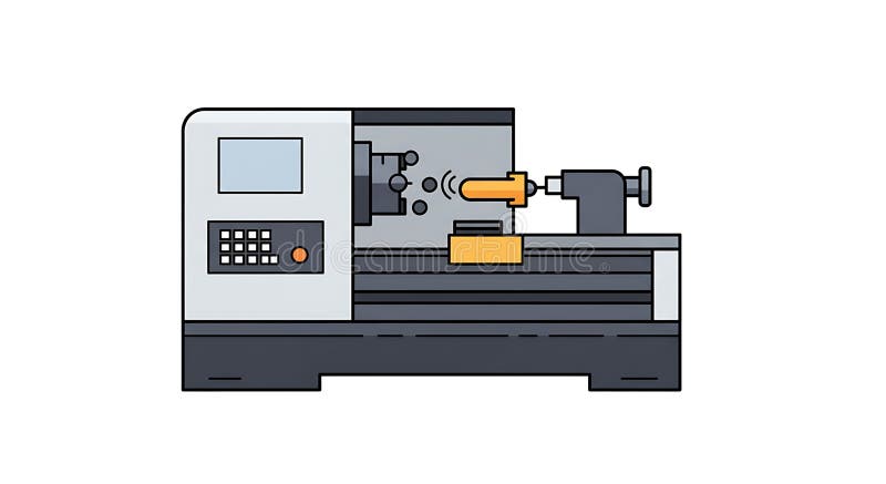 Automated Lathe Machine for Precision Engineering and Manufacturing ...