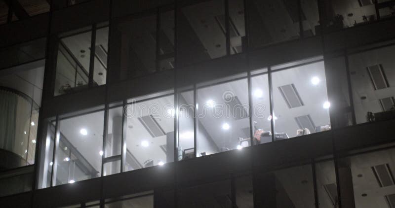 Automated Lighting Control Systems Buildings May Be Equipped Automatic Lighting Stock Footage