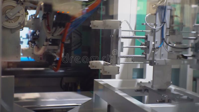 Automated Line Produces Plastic Cups Stock Video - Video of place, move ...