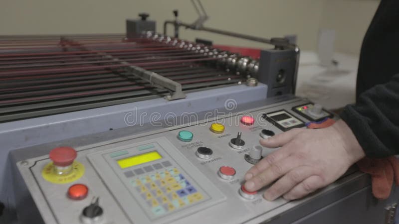 Automated Line with System Control Panel Stock Video - Video of device ...