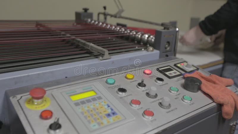 Automated Line with System Control Panel Stock Video - Video of device ...