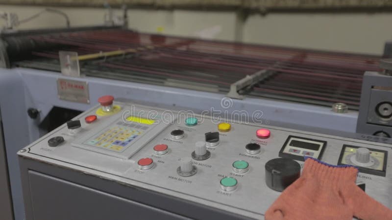 Automated Line with System Control Panel Stock Footage - Video of green ...