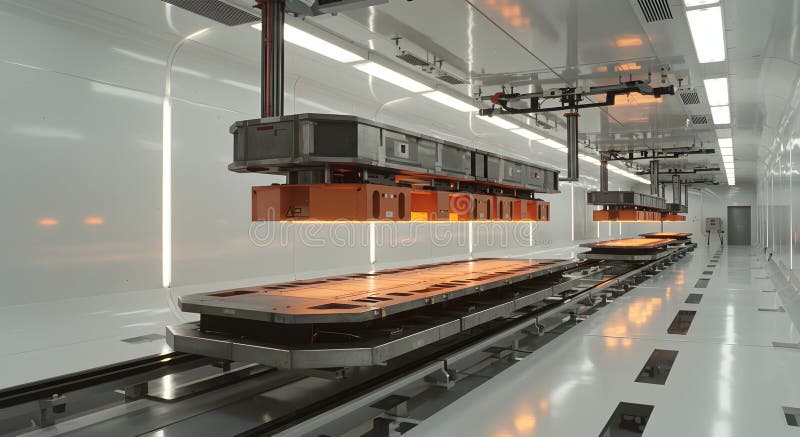 Automated Robotic System Modern Sterile Cleanroom Facility Stock Photos ...