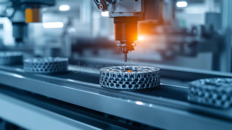 Automated Manufacturing Process With Robotic Arm And 3d Printed Parts