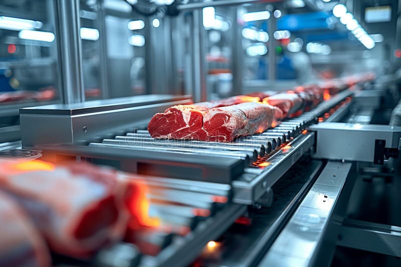 Automated Meat Processing Plant Showcases High Tech Conveyor System in ...