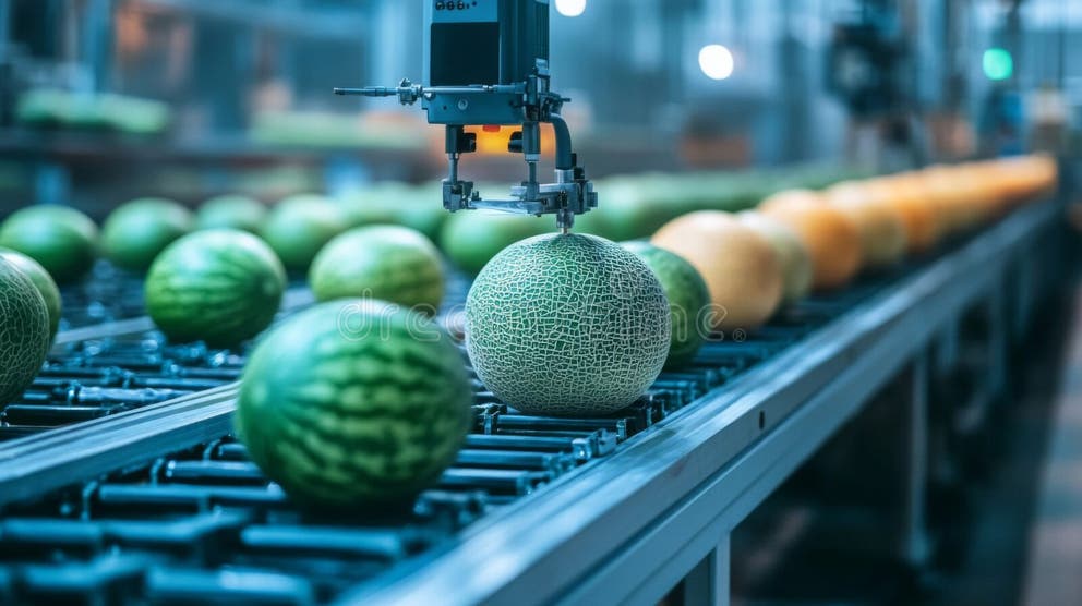 Automated Melon Sorting System in a Modern Food Processing Facility ...