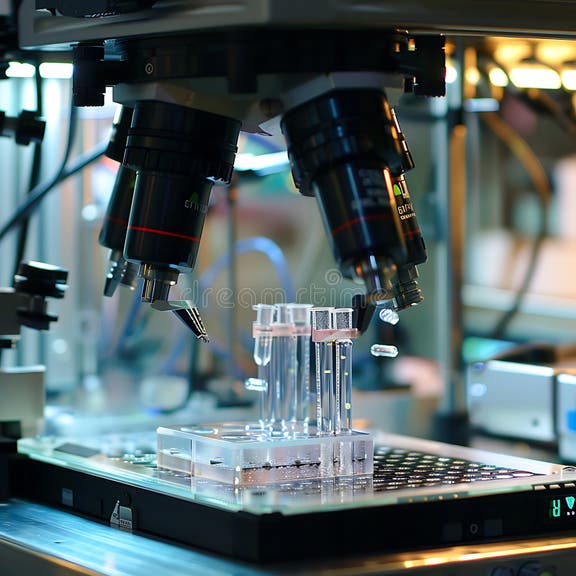 Automated Microscopy System Analyzes Microscopic Test Tubes Samples ...