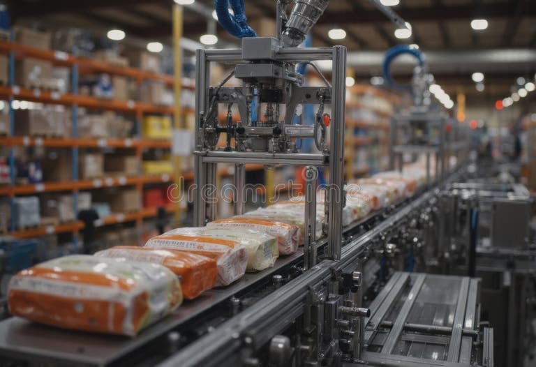 Automated Packaging Line in a Warehouse for Efficient Product ...