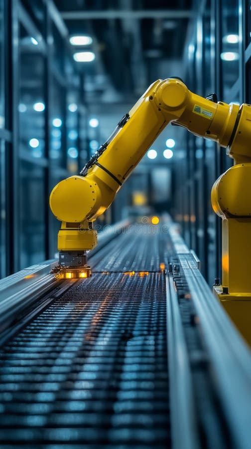 Automated Parts Distribution Center Stock Illustration - Illustration ...