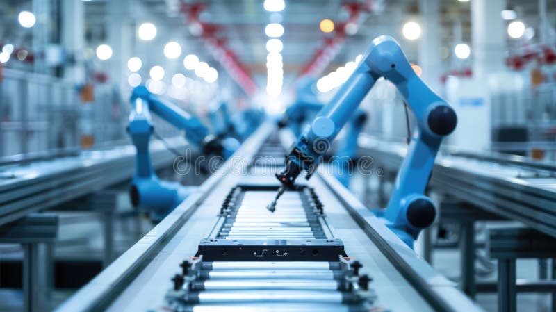 Automated PCB Components Production on a High-tech Factory Assembly ...