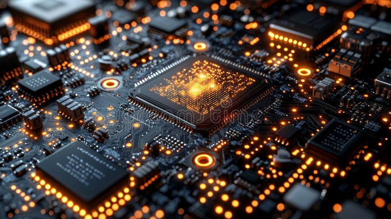 Automated PCB Manufacturing Process Overview Stock Illustration ...