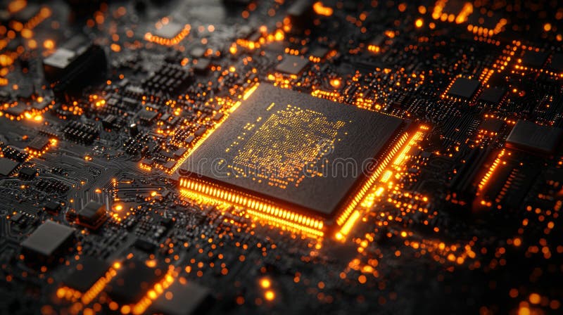 Automated PCB Manufacturing Process Overview Stock Illustration ...