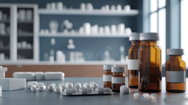 Automated Pharmaceutical Pill Bottling Robots Precisely Sorting ...