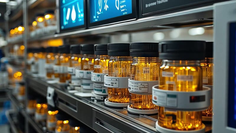 Automated Pharmaceutical Storage System with Illuminated Jars for ...