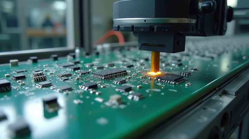 Automated Pick and Place Machine in Circuit Board Manufacturing Process ...