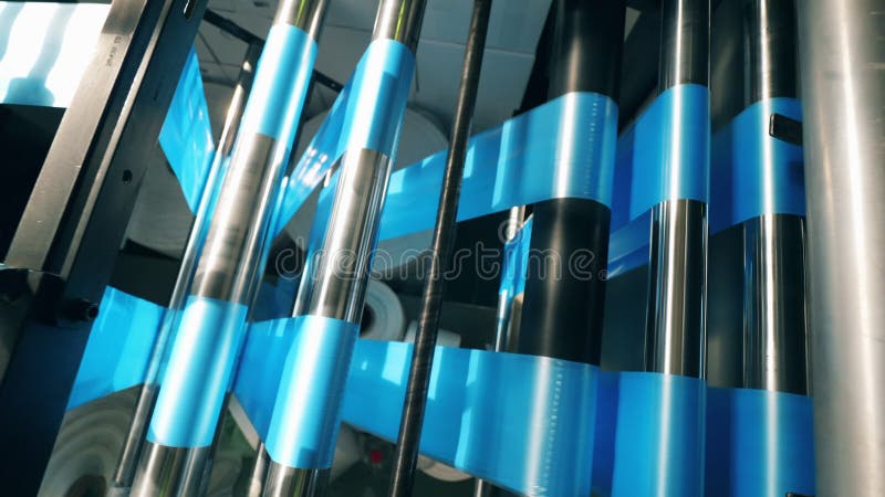 Automated Polyethylene Production Process. Close Up Stock Video - Video ...