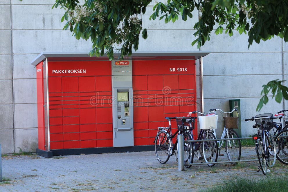 Automated Post Office and Bicycle Parking Editorial Photo - Image of ...