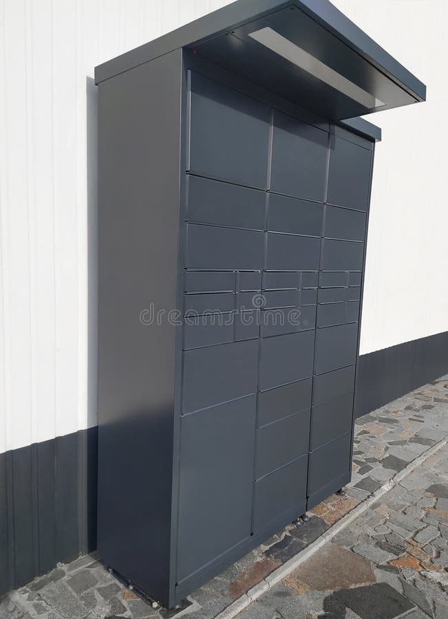 Automated Postal Station. Postal Automatic Terminal on the Street Stock ...