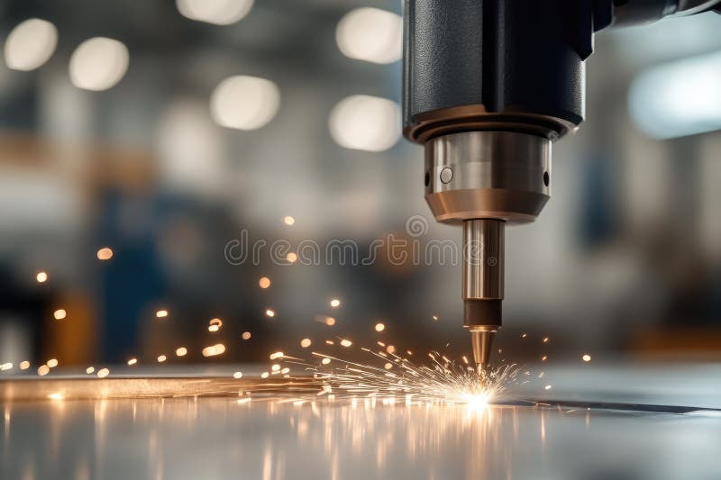 Automated Precision: Factory Scene with Robotic Arms Performing ...