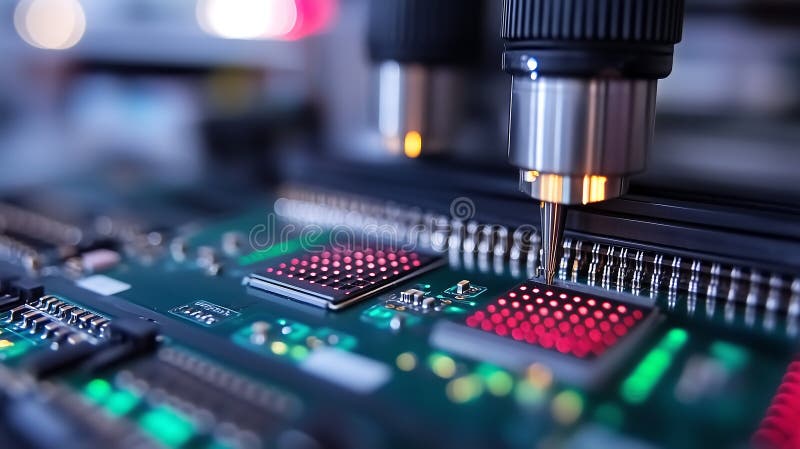 Automated Precision Machine Soldering Circuit Boards in Modern ...