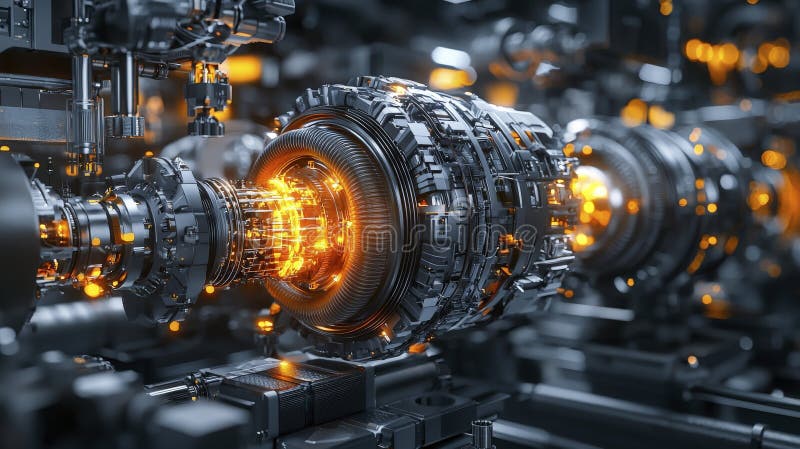 Automated Process Visualization Industrial Facility Technology Concept ...