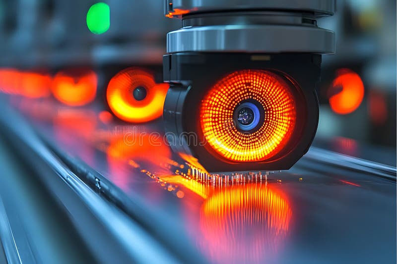 Automated Production Line with Advanced Robotic System for Industrial ...