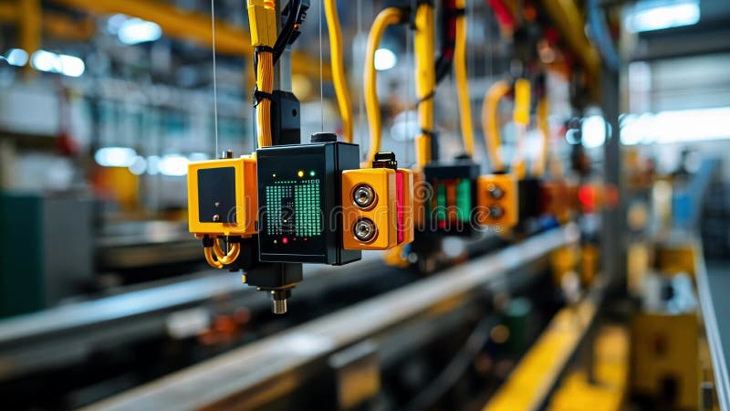Automated Production Line Monitoring System Operating In Factory Stock Video Video Of Factory