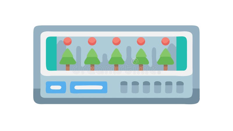 Automated Production Panel, Manufacturing Control, Vector Design ...