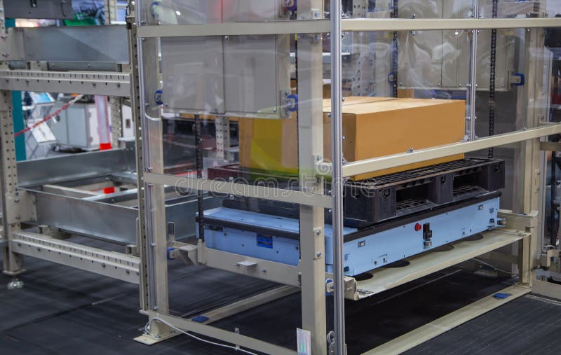 Automated Rack Sorter Material Handling Stock Image - Image of modern ...