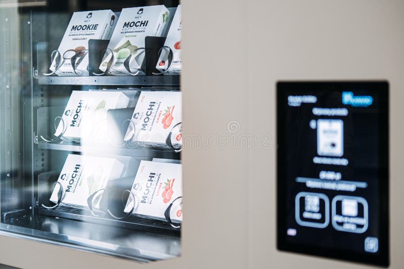 Automated Retail Kiosk Interface with Customer Interaction Editorial ... Automated Retail Kiosk Interface with Customer Interaction Editorial ...
