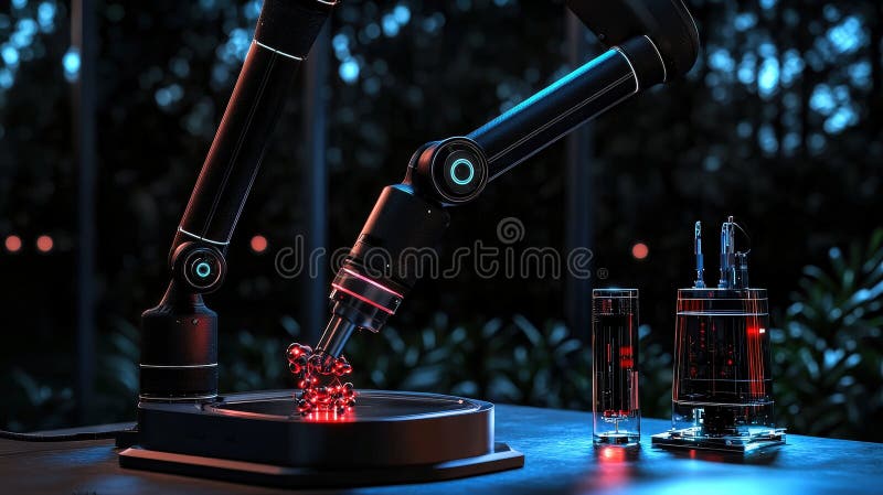 Automated Robotic Arm Creates Colorful Structures Laboratory Science ...