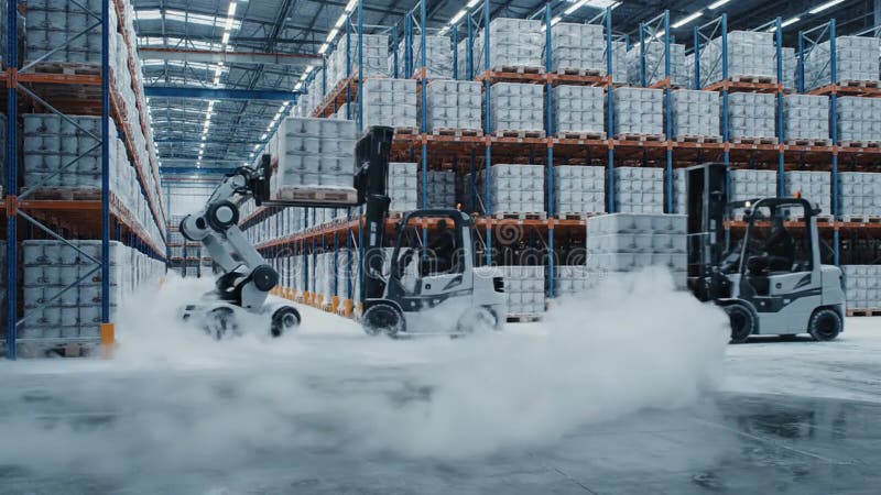 Automated Cold Chain Logistics-002 Stock Footage - Video of warehouse ...