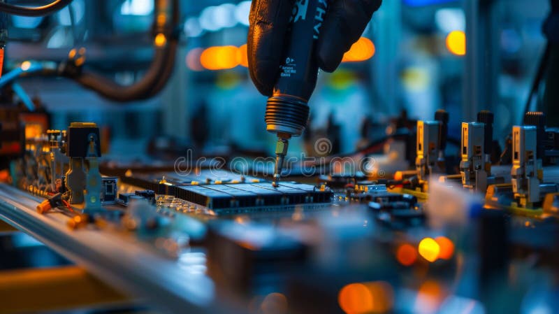 Automated Robotic Arm Precision Soldering Components on Circuit Boards ...