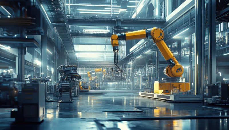 Automated Robotic Arms Assembling Vehicles in a Modern Manufacturing ...