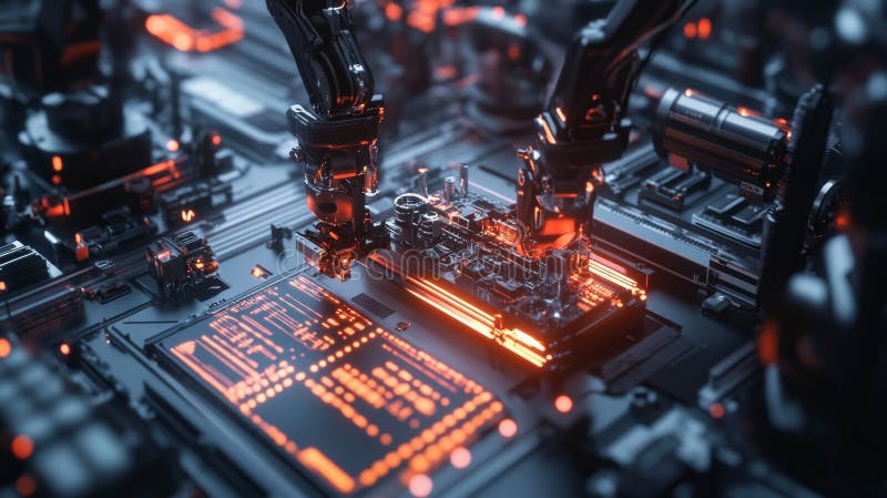 Robotic Arms Assembling Components with Precision in Industrial Setting ...