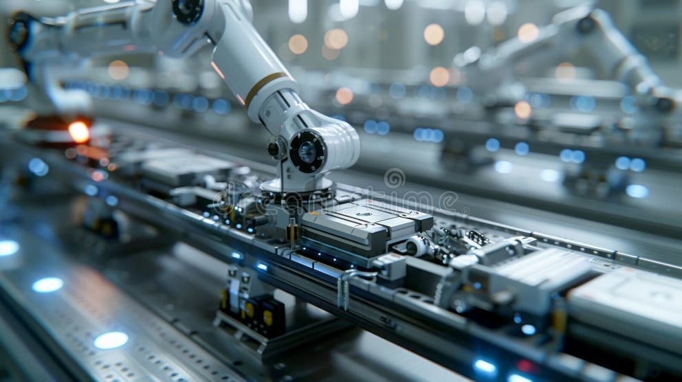 Automated Robotic Assembly Line. Precision and Efficiency in Modern ...