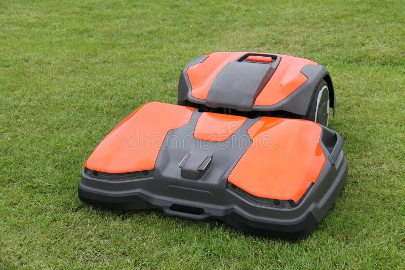 Grass Cutting Mowing Machine. Stock Image - Image of cutter, lawn ...