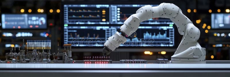 Automated Robotic System Handling Delicate Operations Stock ...