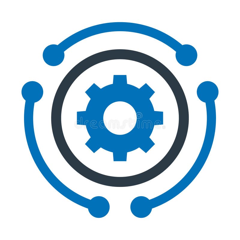 Automated Business Process Concept, Server Room Rack, Data Center ...