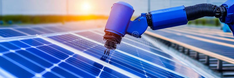 Automated Solar Panel Assembly HighTech Process Robotic Arm Precision ...