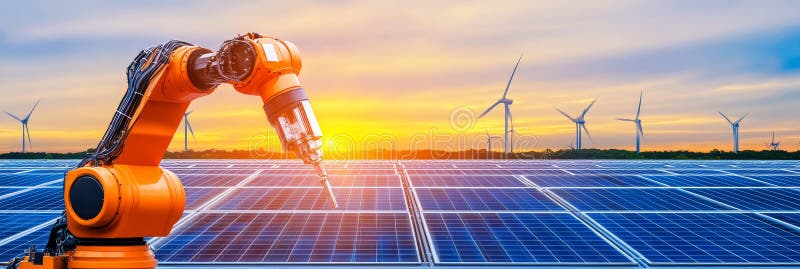 Automated Solar Panel Production HighTech Manufacturing Robotic ...