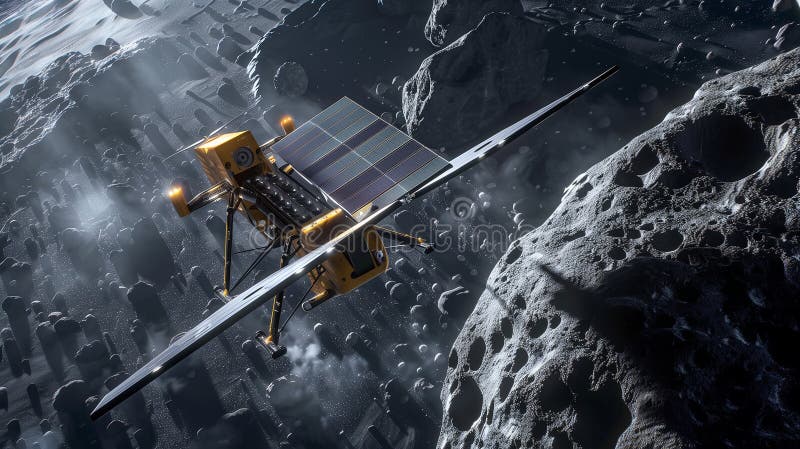 Automated Spacecraft Engages in Asteroid Excavation for Regolith ...