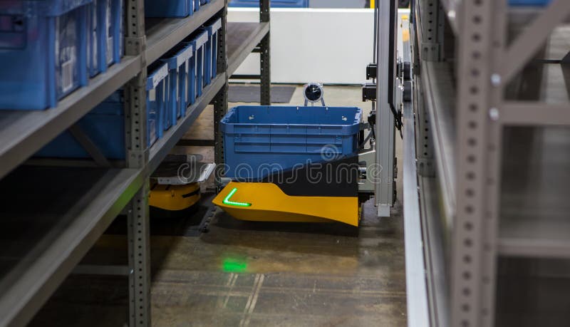 Automated Storage and Retrieval System Stock Image - Image of ...