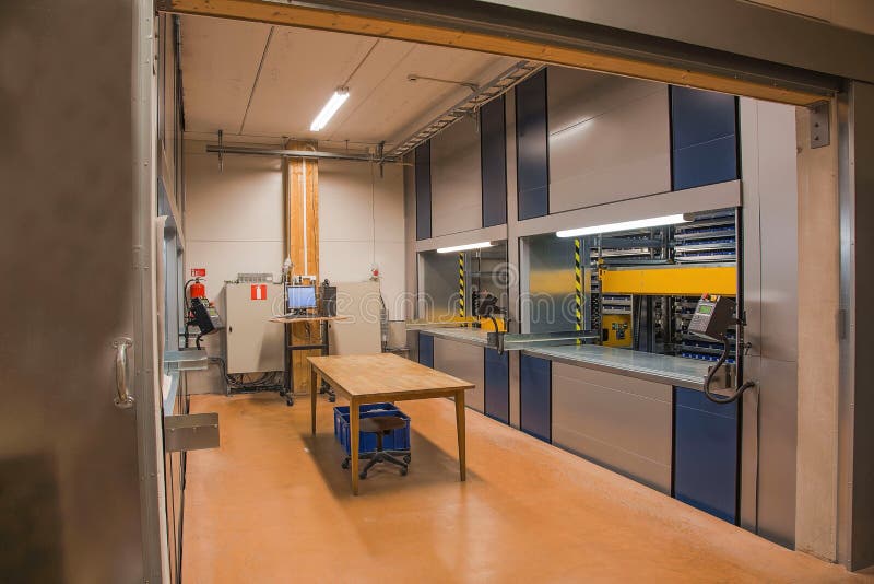 Automated Storage System in the Warehouse.Vertical Carousel Storage ...