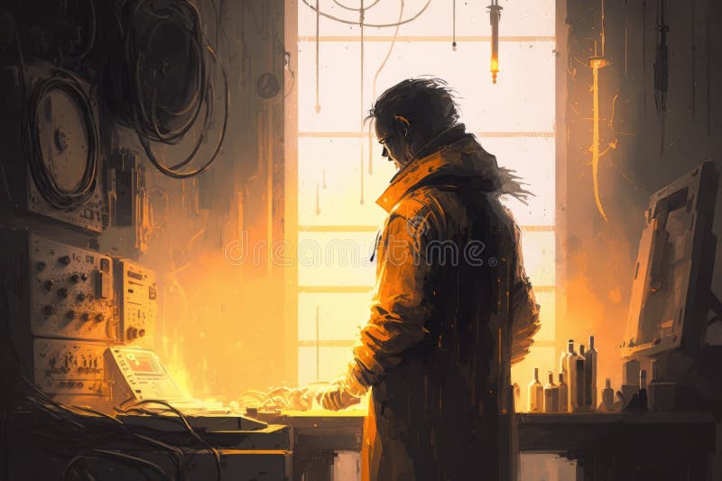 Automated Technician, Maintaining the Machines Digital Art Poster AI ...