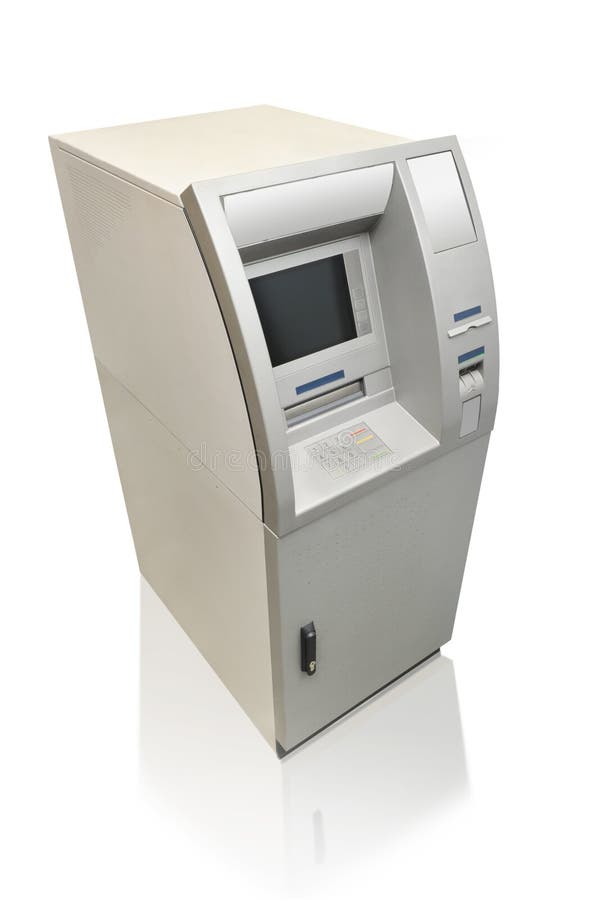 Automated teller machine stock photo. Image of card, isolated - 18160512