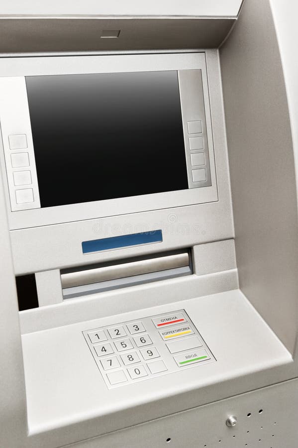 Automated teller machine stock image. Image of close - 24487093